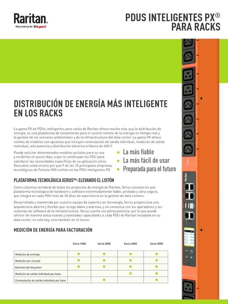 Raritan PDUs Intelligentes PX3 Ix7 | PDF | Red de computadoras | Software