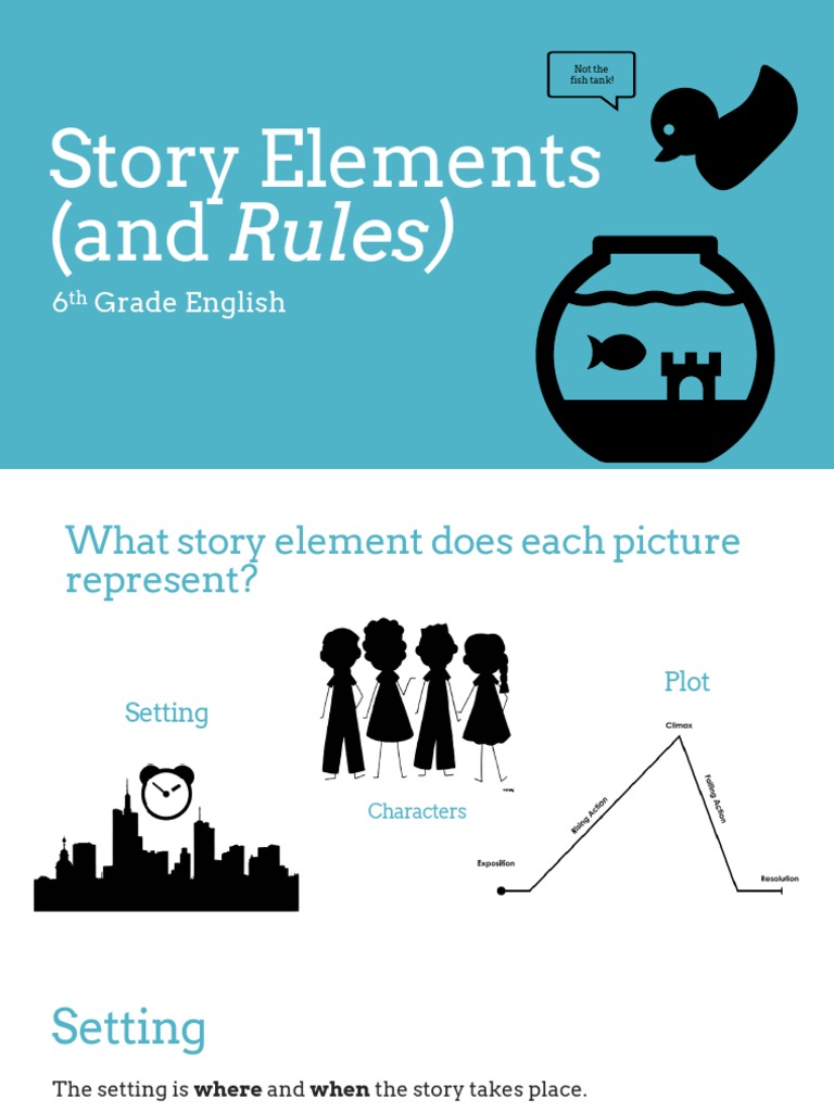 Story Elements Guide for 6th Grade | PDF | General Fiction