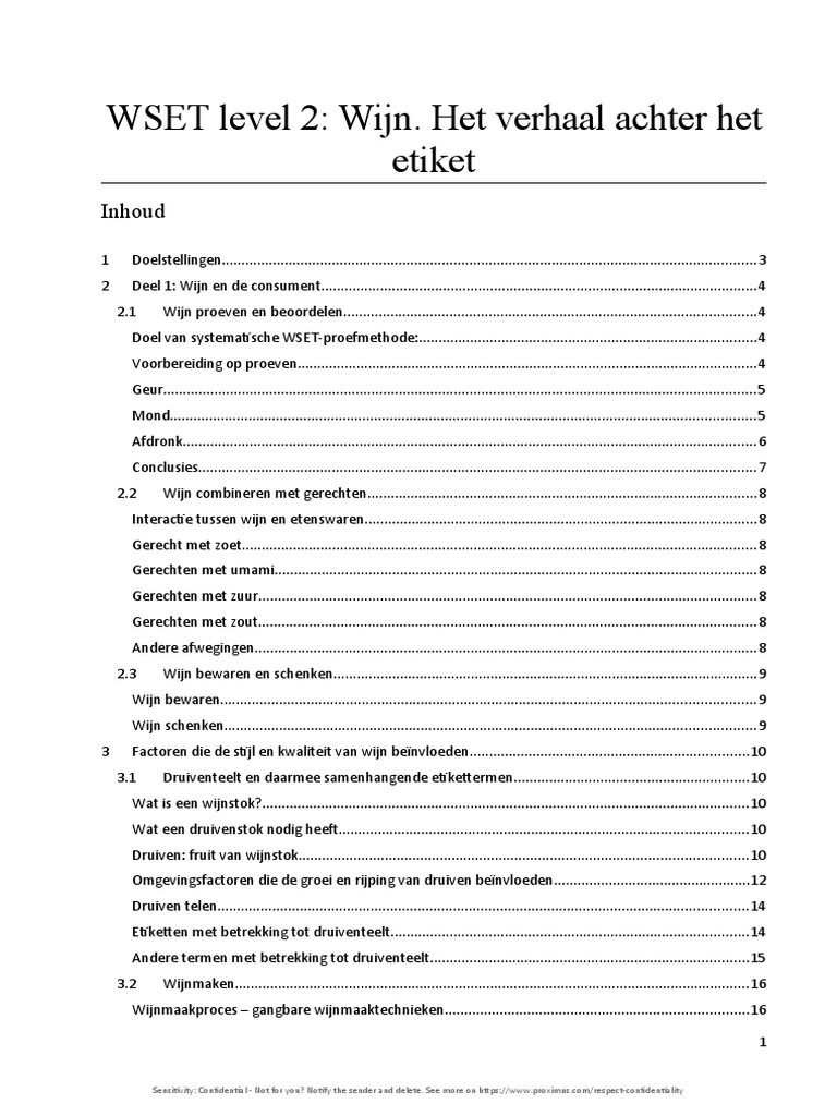 WSET Level 2 - Print Versie | PDF