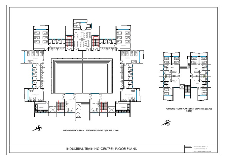 Staff Quarters and Training Center Plans | PDF