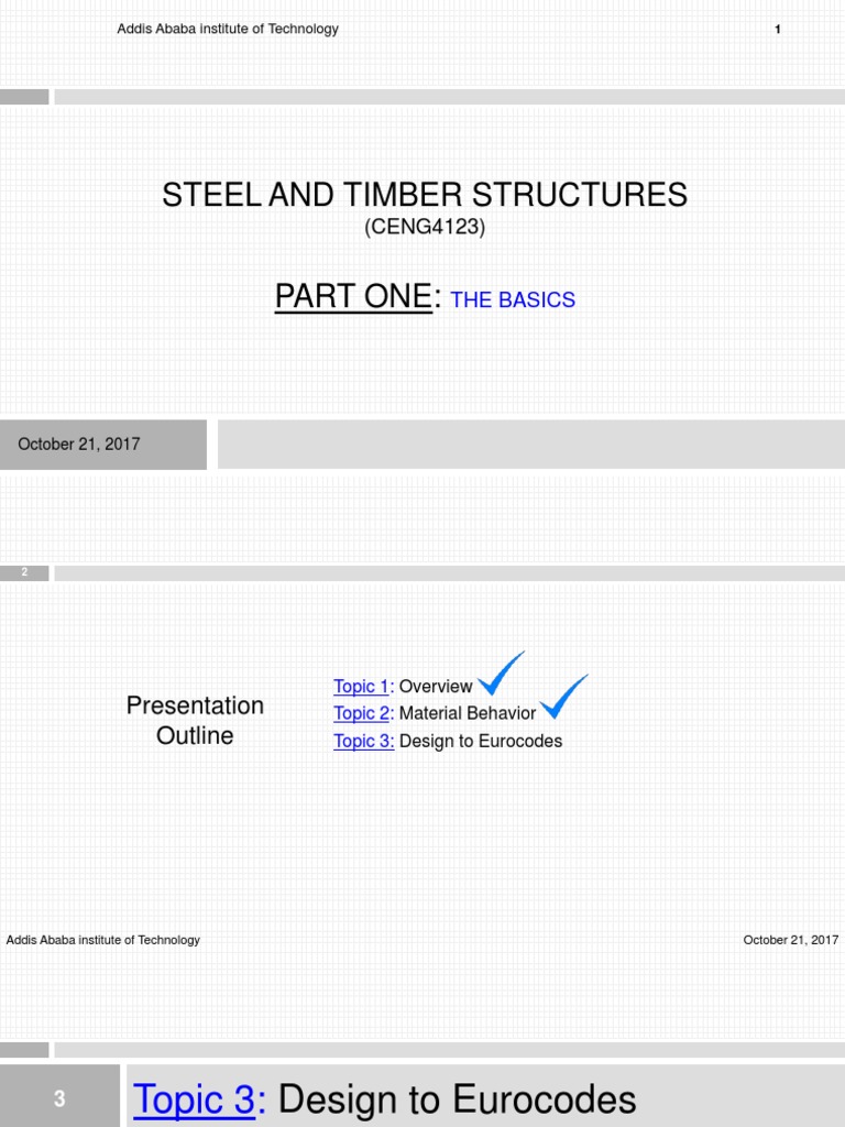 Steel and Timber Structures: (CENG4123) | PDF | Deformation ...