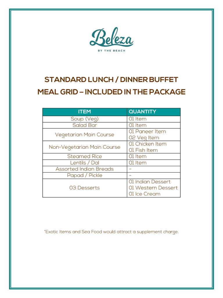 Meal Grid | PDF