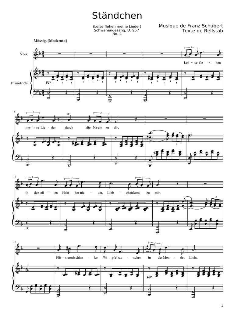 Standchen - Schubert - Original | PDF