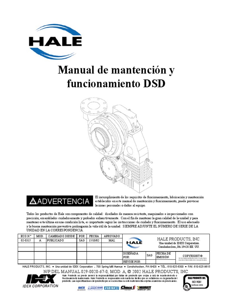 DSD Pump Manual - Spanish | PDF | Bomba | Engranaje