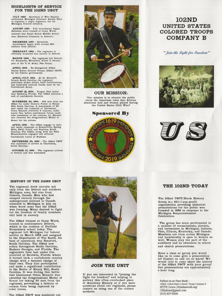 102ND United States Colored Troops Company B | PDF