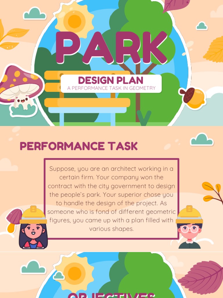 Geometry Park Design Performance Task | PDF | Geometry
