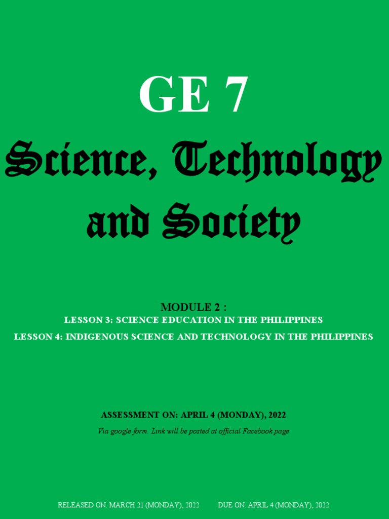 Module 2 Sts | Download Free PDF | Science Education | Science