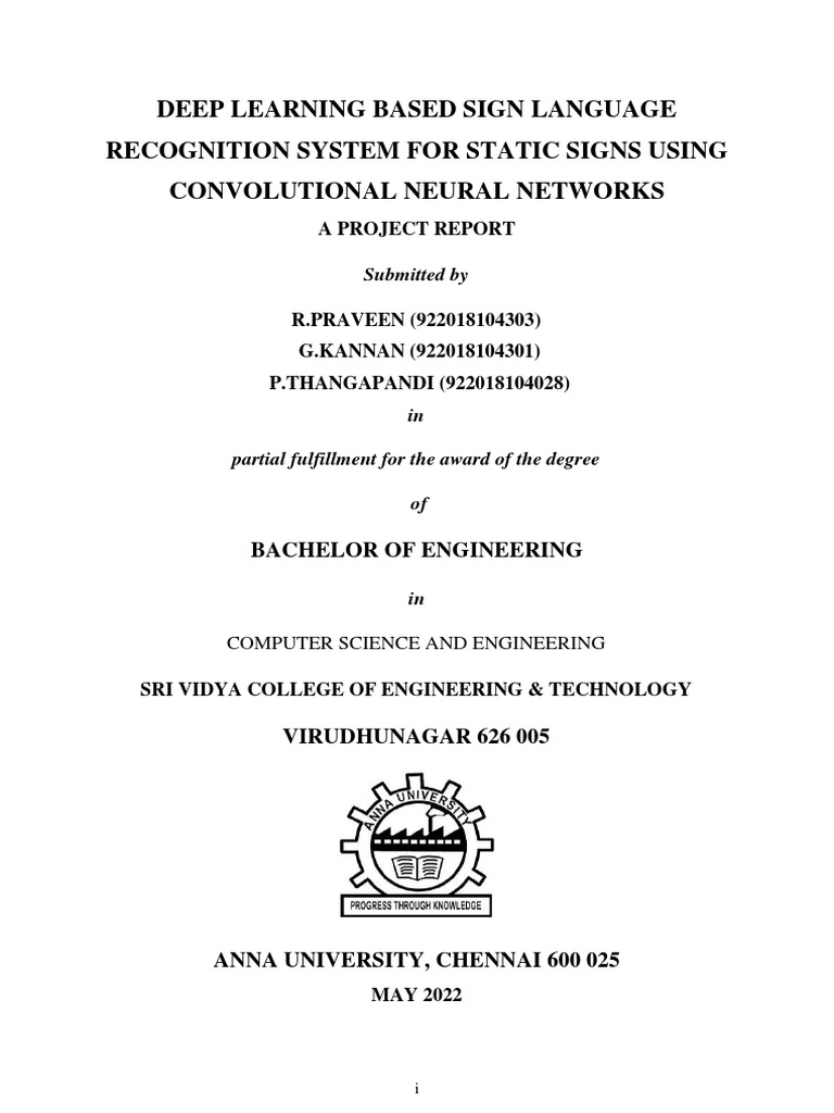 Deep Learning Based Sign Language Recognition System Using ...