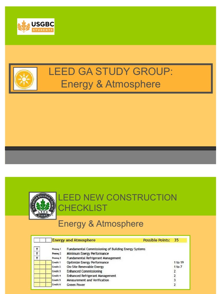 LEED GA Energy & Atmosphere | PDF