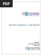 Biometric User Manual | PDF | Biometrics | Fingerprint