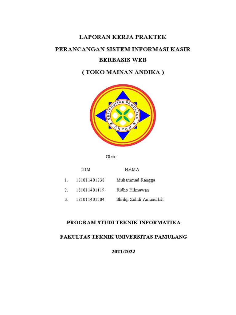 Laporan KP Muhammad Rangga, Ridho Hilmawan, Shidqi Zuhdi 1 | PDF