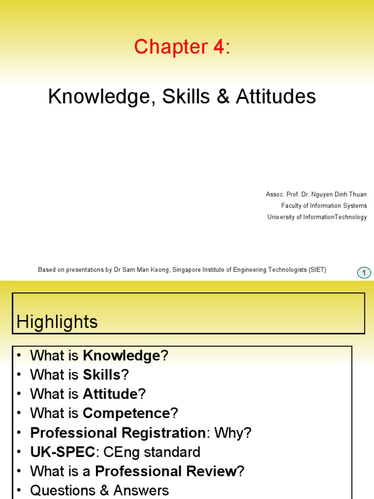 Knowledge Skills Attitudes | PDF | Skill | Emotional Intelligence