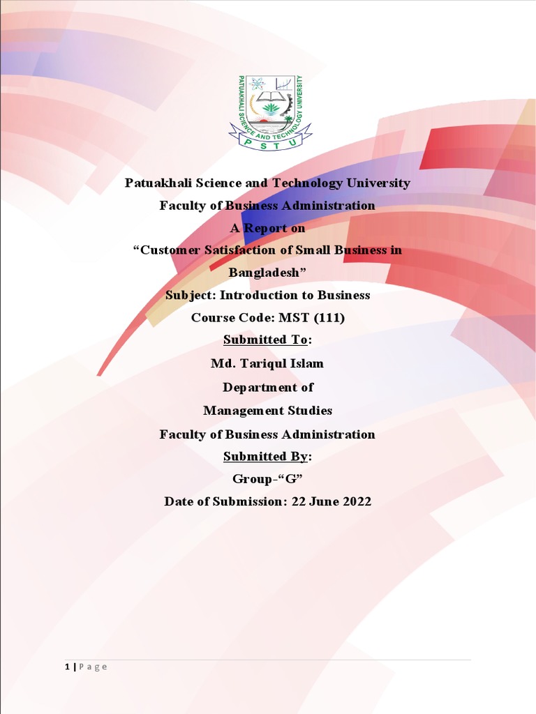 MST Report | PDF | Small And Medium Sized Enterprises | Customer Satisfaction