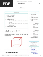 Elementos del Cubo: Caras, Vértices y Aristas | PDF