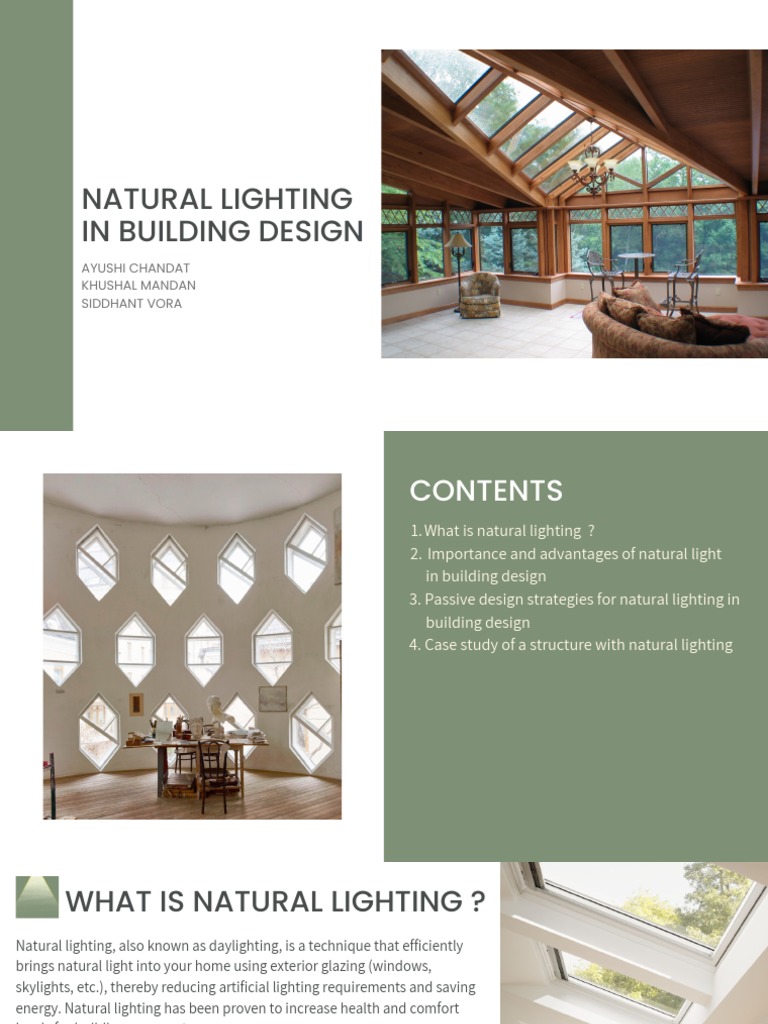 Natural Lighting in Building Design | PDF | Lighting | Window