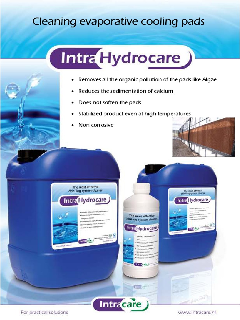 Hydrocare For Cooling Pads Leaflet | PDF | Water | Algae