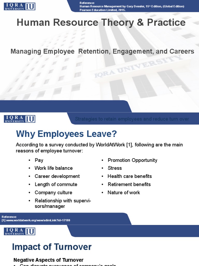 Human Resource Theory & Practice: Managing Employee Retention ...