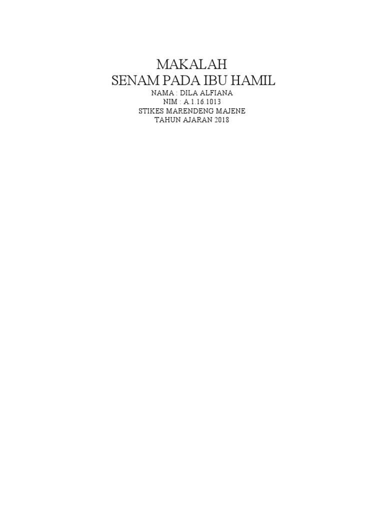 Senam Hamil Pdf 