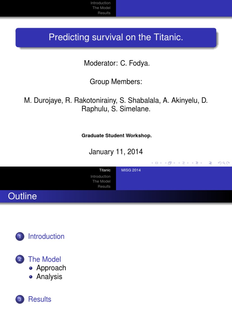 Predicting Survival On The Titanic | PDF | Statistics | Cognition