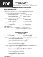 FILIPINO 3 Activity Sheet Q4 W1 | PDF