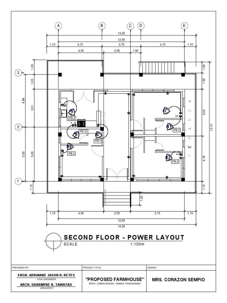 Second Floor Power Layout | PDF