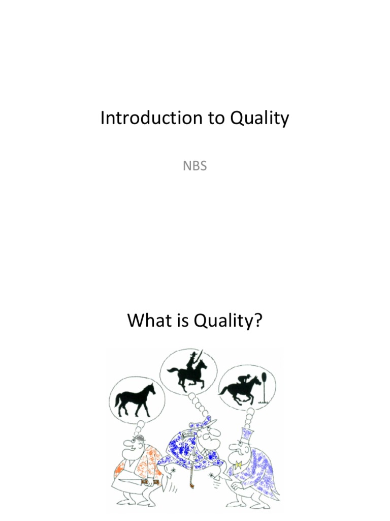 Introduction To Quality | PDF | Quality (Business) | Quality Assurance