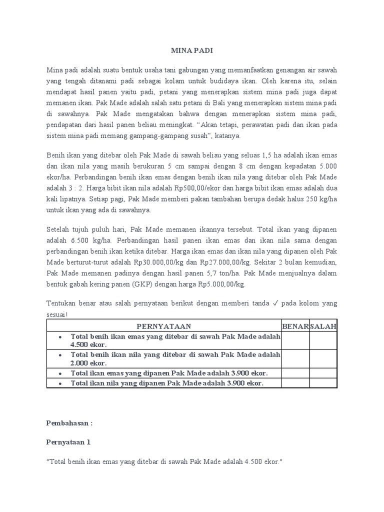 Mina Padi | PDF
