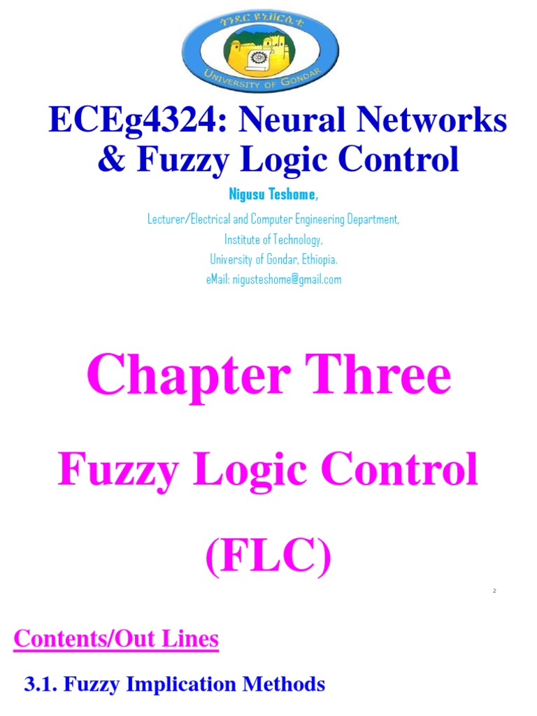 Chapter 3-Fuzzy Logic Control | PDF | Control Theory | Programmable ...