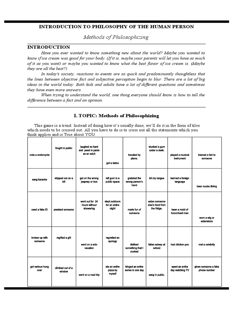 Methods of Philosophizing | PDF | Phenomenology (Philosophy) | Existentialism
