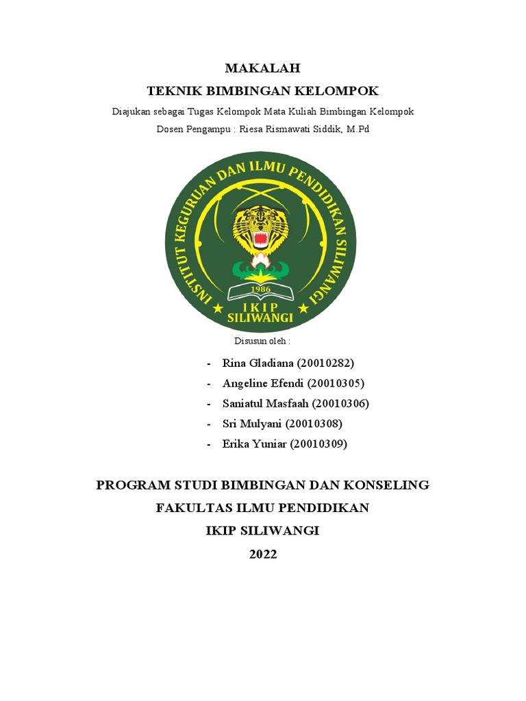 MAKALAH Bimbingan Kelompok | PDF