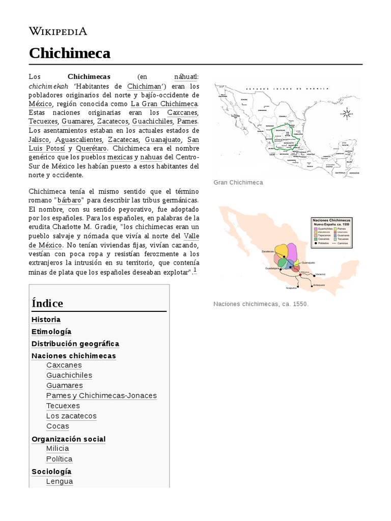 Chichimeca | PDF | México | Pueblos Indígenas de las Américas