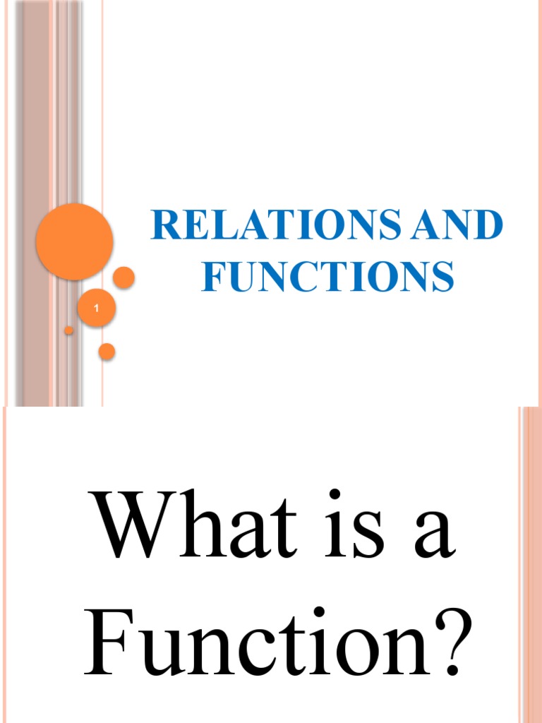 Relations and Functions | PDF | Function (Mathematics) | Functions And Mappings