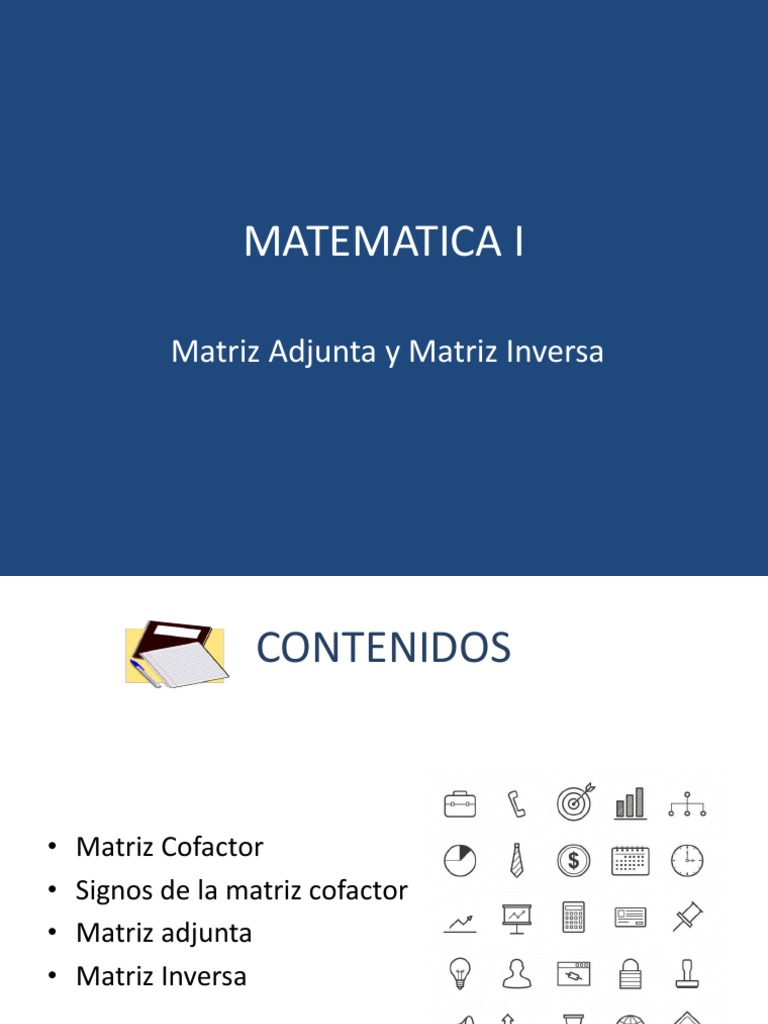 Matriz Adjunta y Matriz Inversa | PDF | Matriz (Matemáticas) | Matemáticas