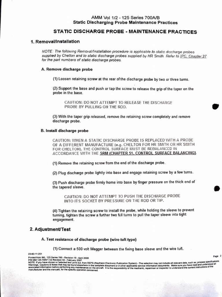 Static Discharger Maintenance Practices | PDF | Screw | Manufactured Goods