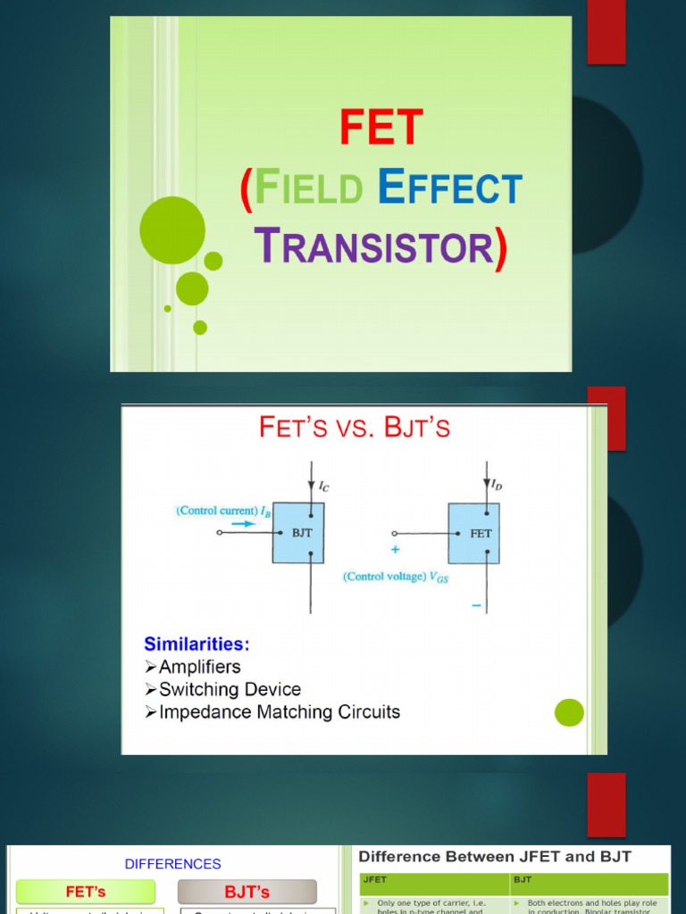 JFET Characteristics and Operation | PDF | Field Effect Transistor | P ...