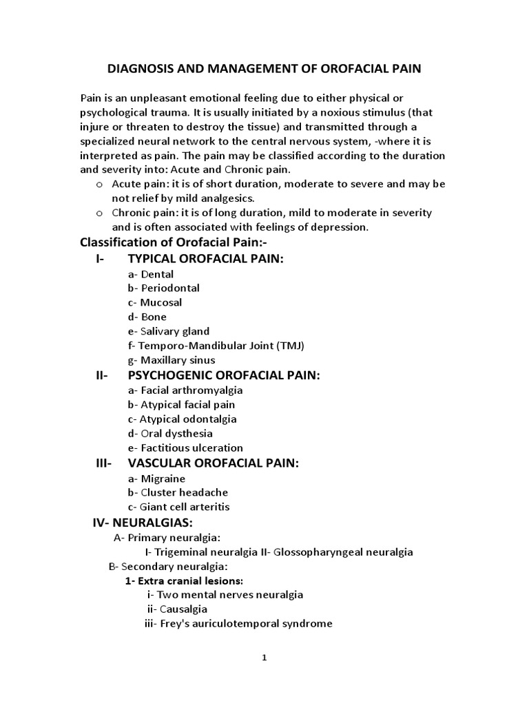 Orofacial Pain MADE EASY | PDF | Pain | Headache