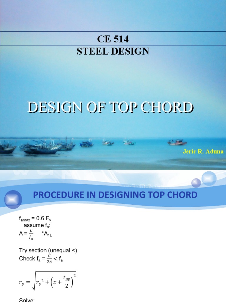 Top Chord Design Procedure in Steel | PDF | Science & Mathematics