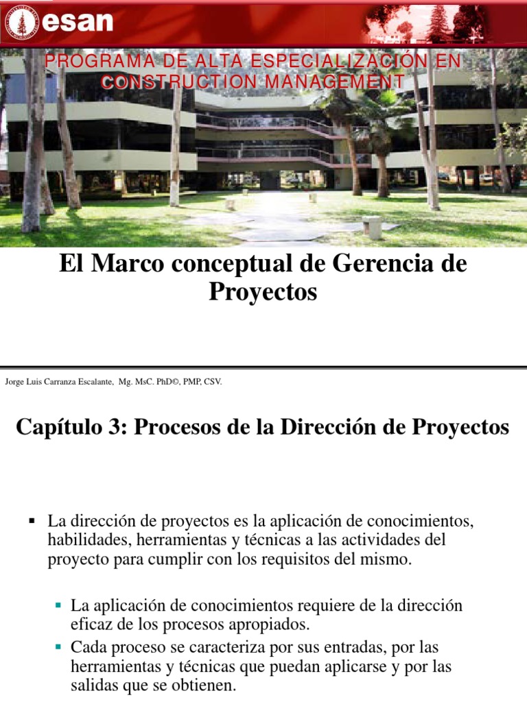 PAE Clase 3 - Procesos de Gestión de Proyectos | PDF | Planificación ...