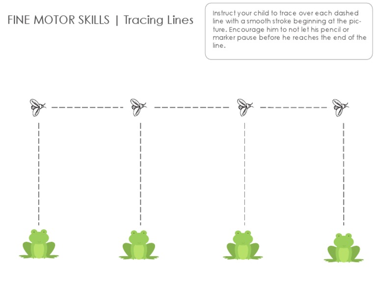 Fine Motor Skills Tracing Worksheet | PDF