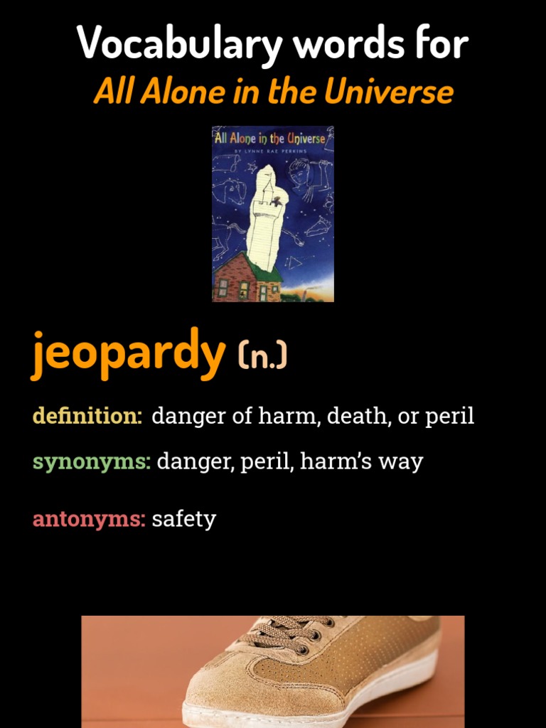 All Alone in The Universe Vocabulary Words | PDF | Language Arts ...