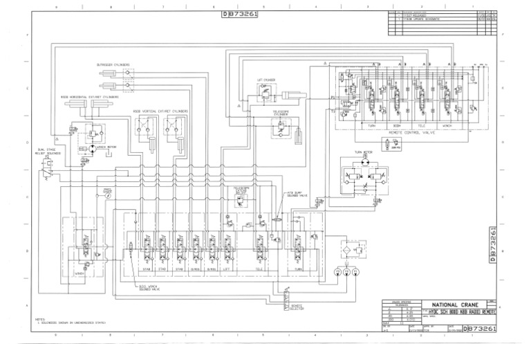 Crane Hydraulic Schematic | PDF