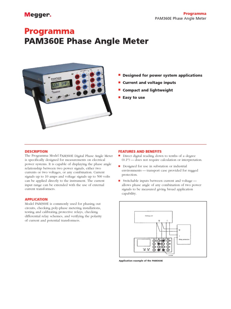 Pro Pam360 | PDF | Phase (Waves) | Electric Current