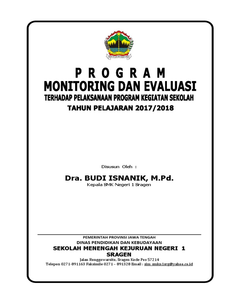 Program Supervisi Monitoring Dan Evaluasi | PDF