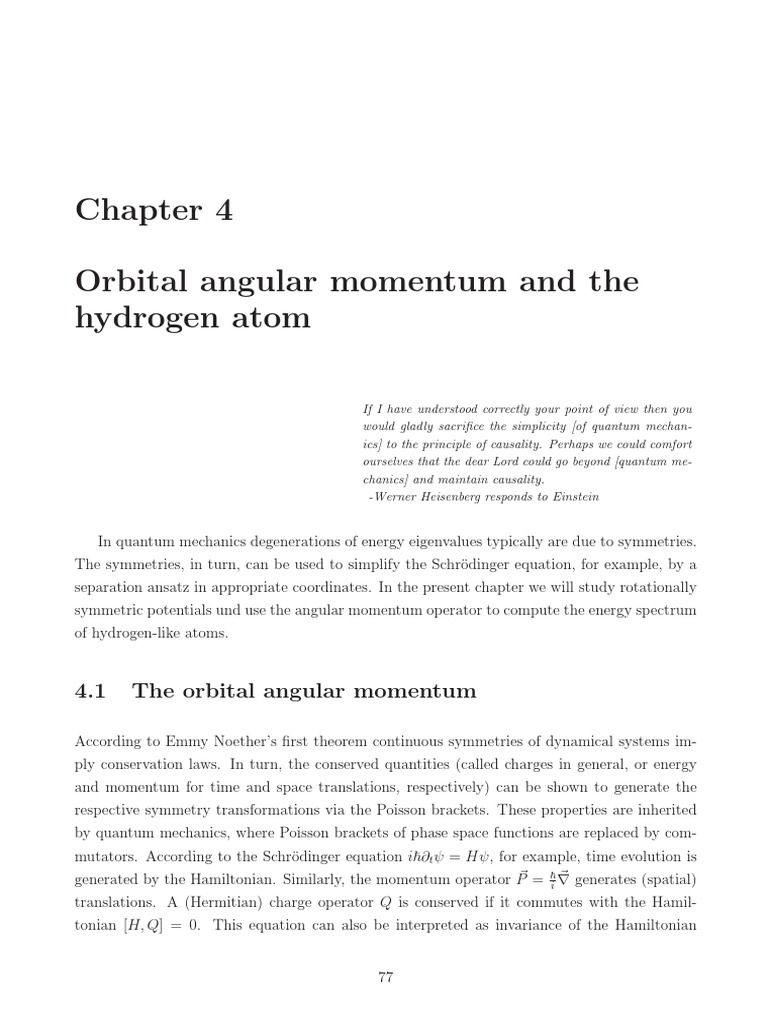 Orbital Angular Momentum-Qt04 | PDF | Atomic Orbital | Hamiltonian ...