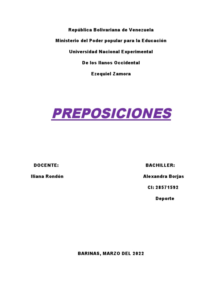 Tarea de Ingles Modulo 3 | PDF | Preposición y Postposición | Gramática