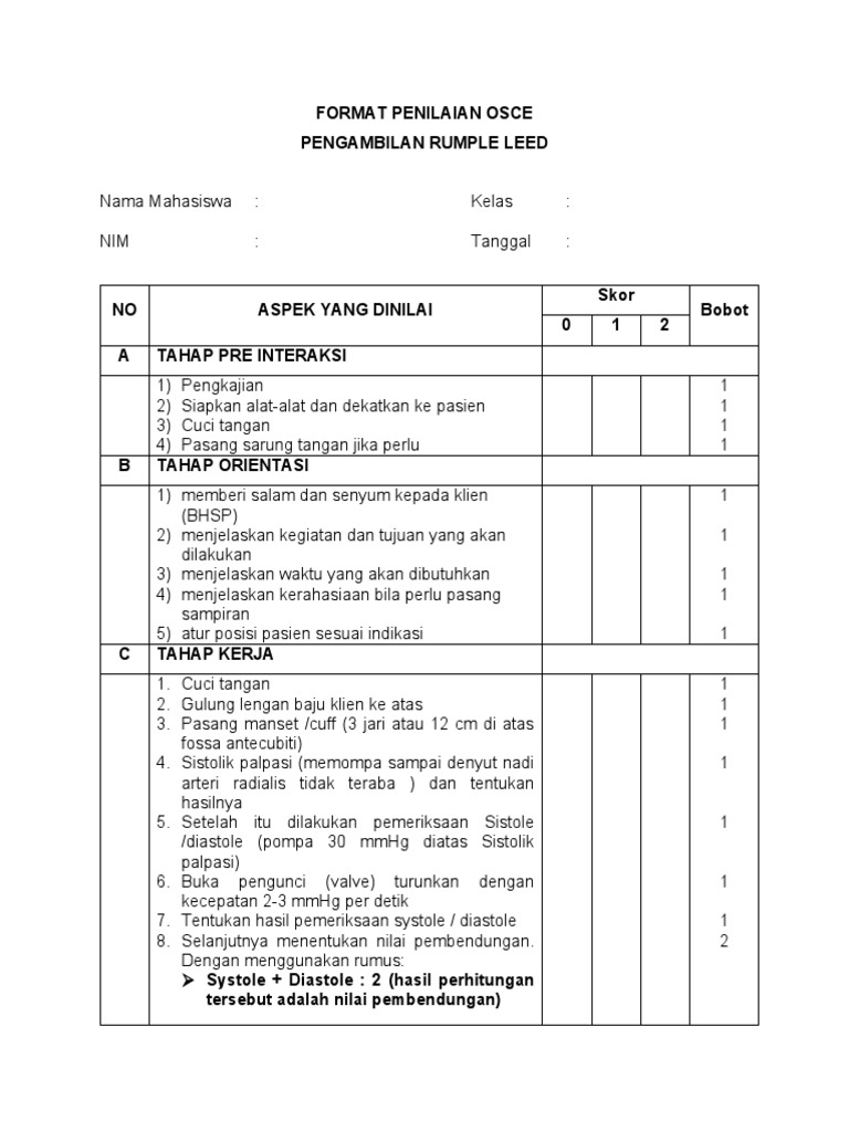 Osce Rumple Leed | PDF