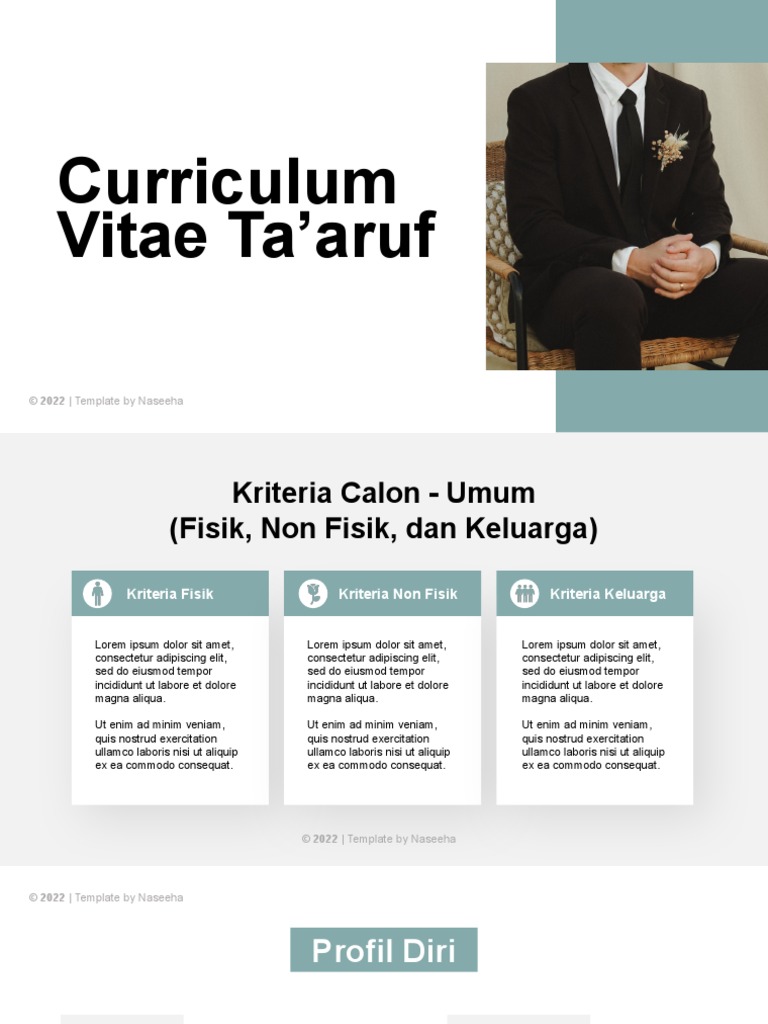 Draft Desain CV Taaruf (Ikhwan) | PDF