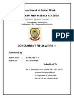 Summary Report of Field Work | PDF | Social Work | Behavior Modification