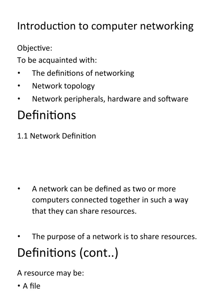 1 Introduction To Computer Networking | PDF | Computer Network ...