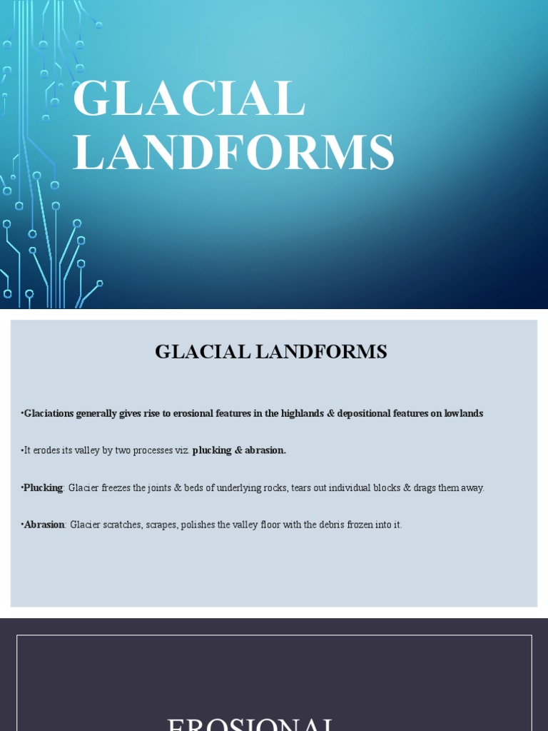 Glacial Landforms | PDF | Glacier | Valley